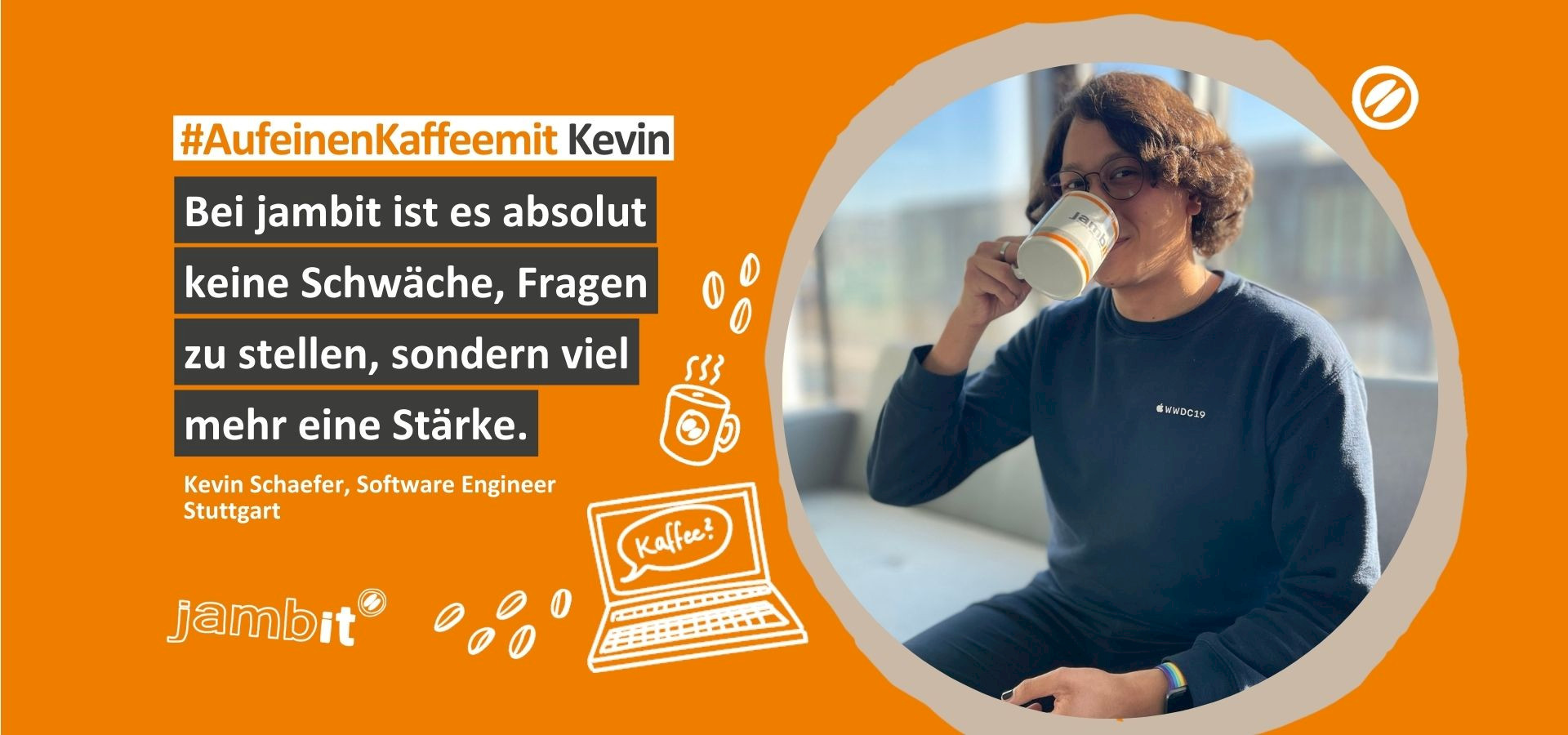 Auf einen Kaffee mit Kevin Schaefer | jambit GmbH