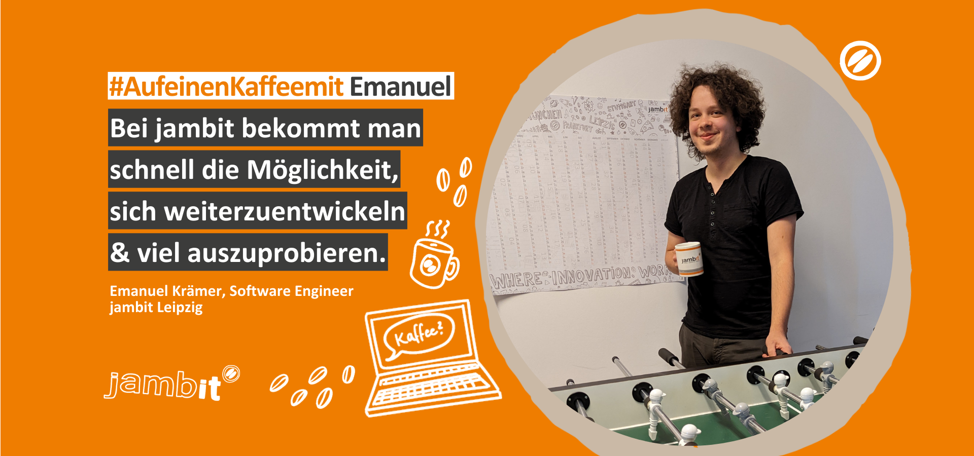 Auf einen Kaffee mit Emanuel Krämer | jambit GmbH